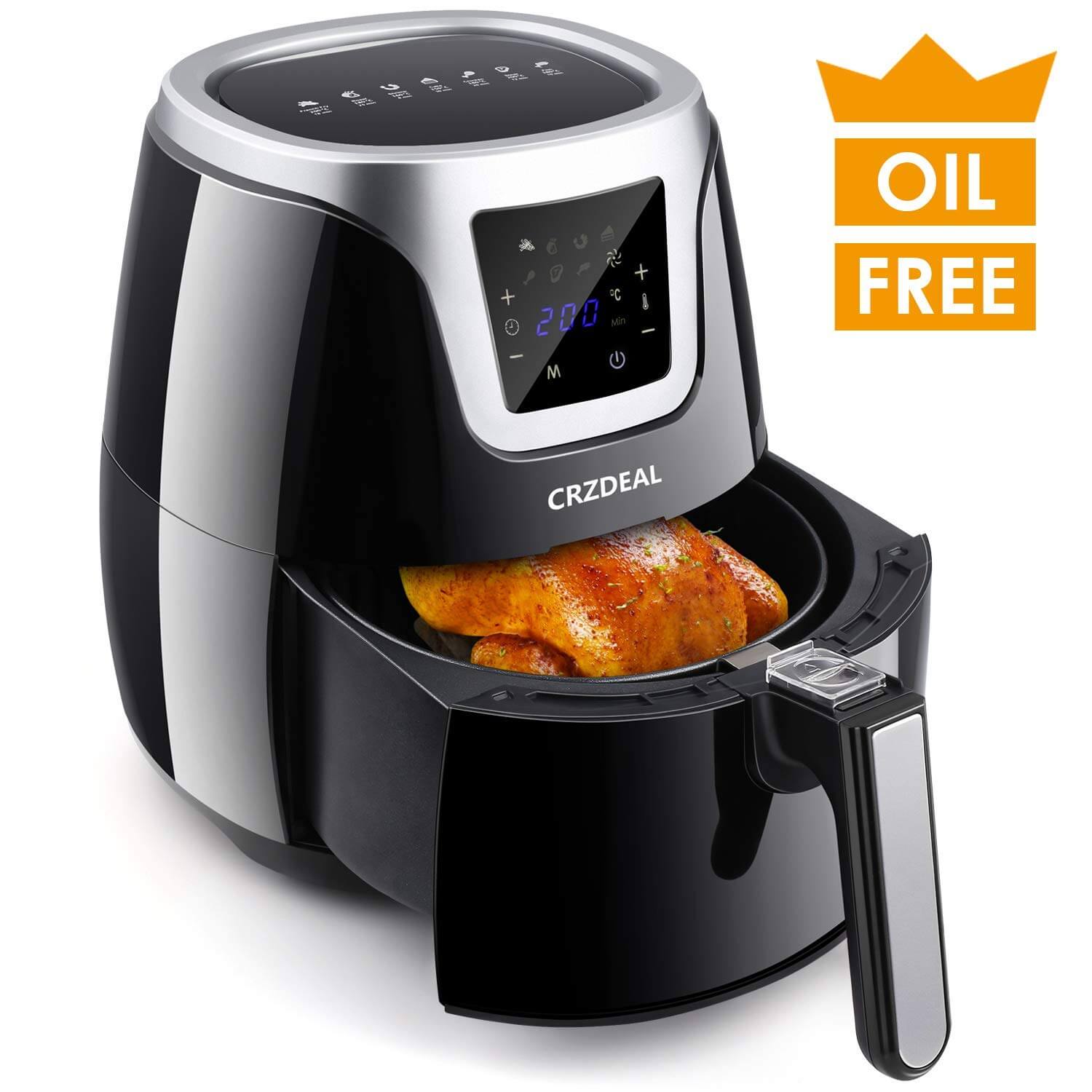 CRZDEAL Air Fryer XL Great Alternate To Fried Meals